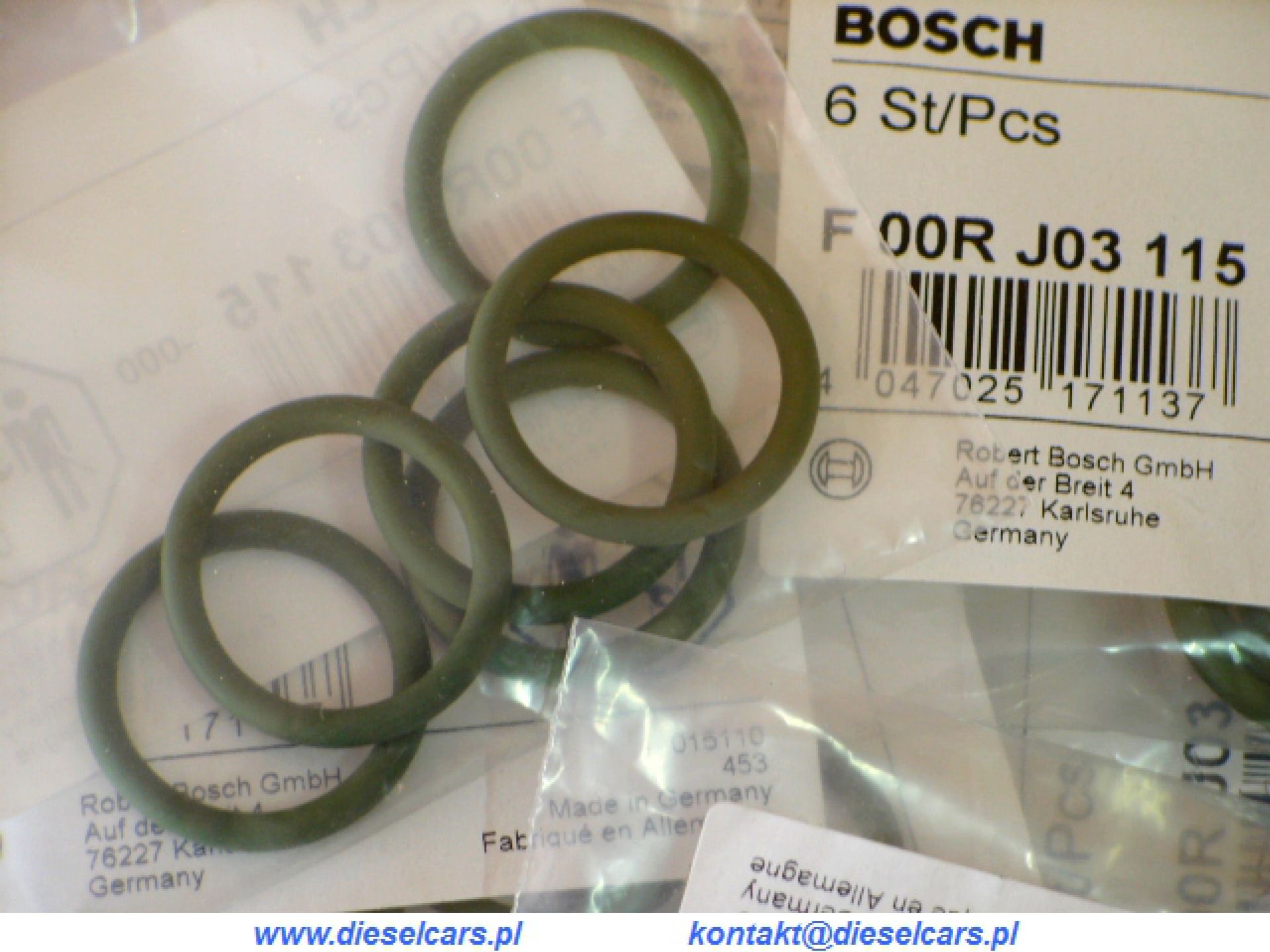 F00RJ03115 ; F00RJ03098, PIERSCIEN USZCZELNIAJACY, O-RING WTRYSKIWACZA ...